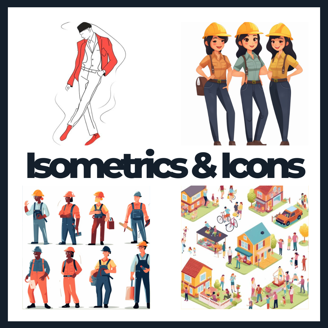 Isometrics & Icons – The AI Prompt Shop