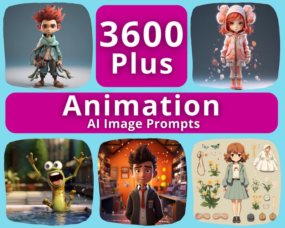AI Image Prompts for Animation Art – The AI Prompt Shop