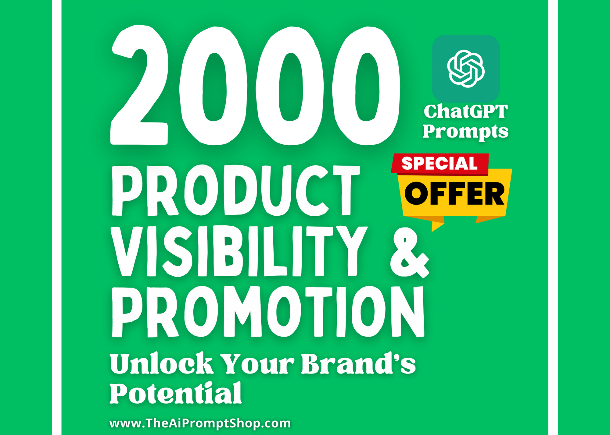 ChatGPT Prompts | Visibility Promotion Marketing | AI | Digital Downlo ...